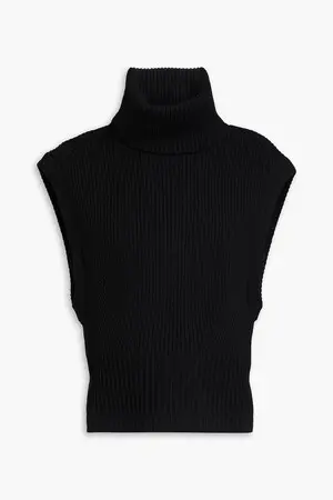 Simkhai Maple Ribbed Woolblend Turtleneck Vest