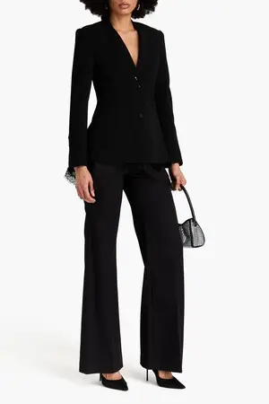 Simkhai Allie Lace-trimmed Cady Blazer - Black