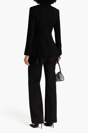 Simkhai Allie Lace-trimmed Cady Blazer - Black