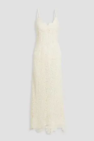 Simkhai SIMKHAI Phoenix Guipure Lace Maxi Dress Ivory