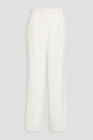 Simkhai Novia Pleated Straight-leg Pants - Ivory