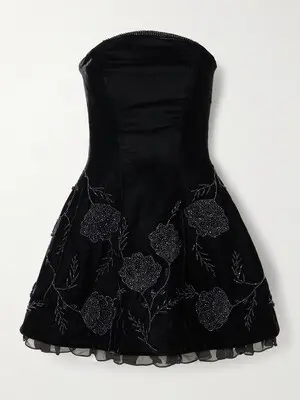 CLIO PEPPIATT Clio Peppiatt Night Shade Embellished Mini Dress