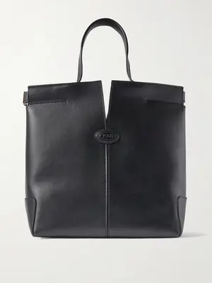 TOD'S Di Bag Folio Small Embossed Leather Tote