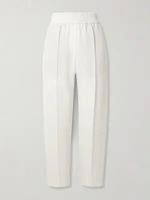 Brunello Cucinelli White Tapered Trousers