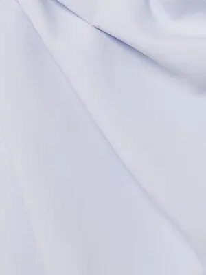 Safiyaa Asena Draped Crepe Midi Dress