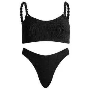 Hunza G Phoebe Twist Strap Bikini - Black