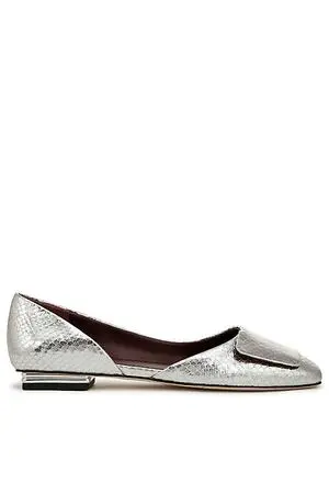 Franco Sarto Silver Tone Flats For Women
