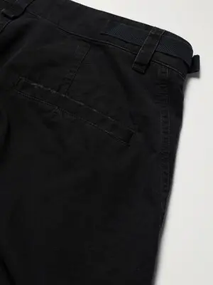 Balenciaga Wide-leg Distressed Cotton Cargo Trousers