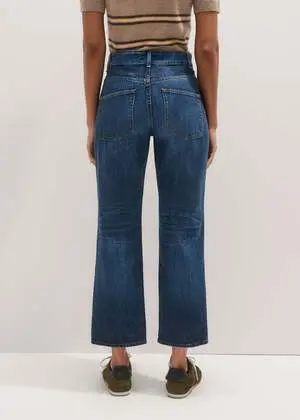 ME+EM Two-tone Straight Crop Jean