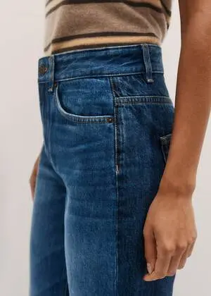 ME+EM Two-tone Straight Crop Jean