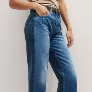ME+EM Two-tone Straight Crop Jean