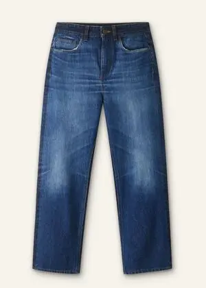 ME+EM Two-tone Straight Crop Jean