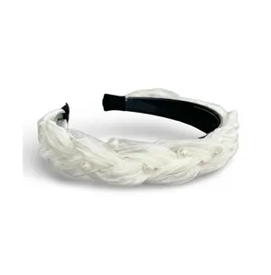 HEADBANDS OF HOPE Braided Headband - White