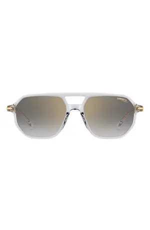 Carrera Eyewear 54mm Octagon Sunglasses - Grey Gold/ Grey Sf Gd Sp