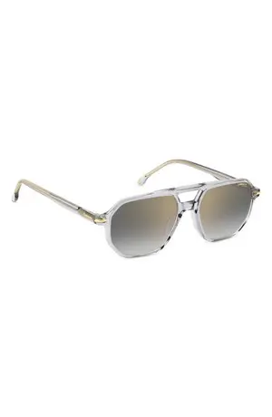 Carrera Eyewear 54mm Octagon Sunglasses - Grey Gold/ Grey Sf Gd Sp