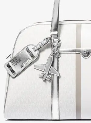 Michael Kors Airplane Metallic Keychain