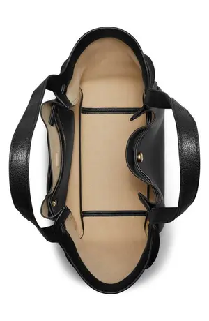 Tory Burch Romy Leather Tote - Black