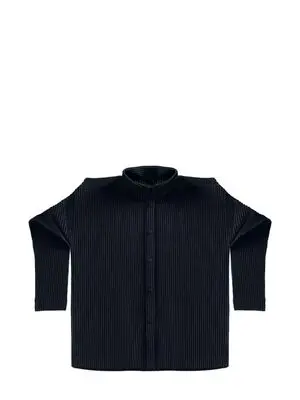 Issey Miyake Pleated Shirt - Blue