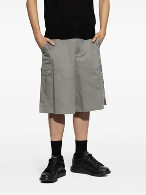 Dolce & Gabbana Cotton Cargo Shorts - Grey
