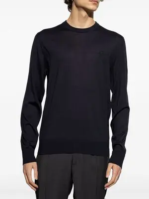 Dolce & Gabbana Logo-embroidered Sweater - Blue