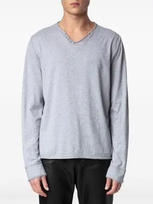 Zadig&Voltaire Monastir Long-sleeve T-shirt - Grey