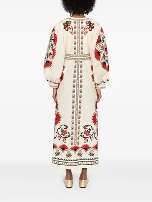 Farm Rio Mandala Maxi Dress - Neutrals