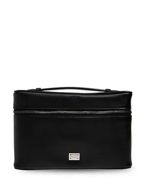 Dolce & Gabbana Logo Plaque Wash Bag - Black