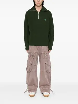 Maison Kitsuné Zip-collar Jumper