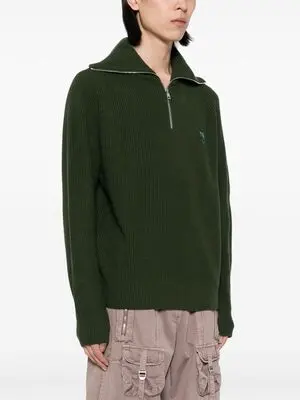 Maison Kitsuné Zip-collar Jumper