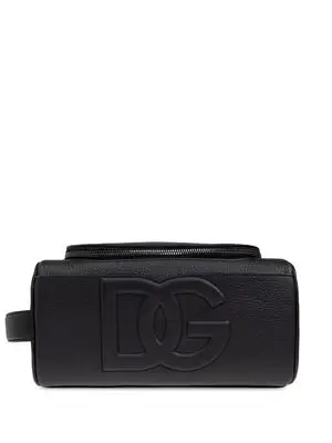 Dolce & Gabbana Logo-patch Wash Bag - Black
