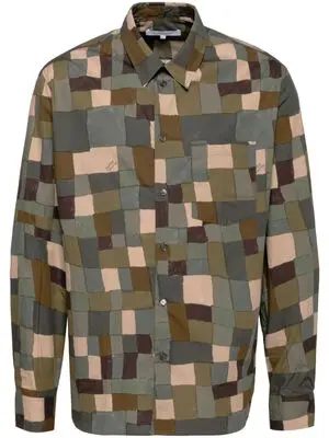 Maison Kitsuné Geometric-print Shirt
