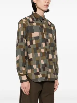 Maison Kitsuné Geometric-print Shirt