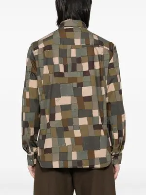 Maison Kitsuné Geometric-print Shirt