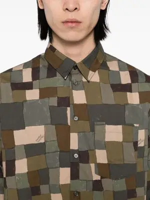 Maison Kitsuné Geometric-print Shirt