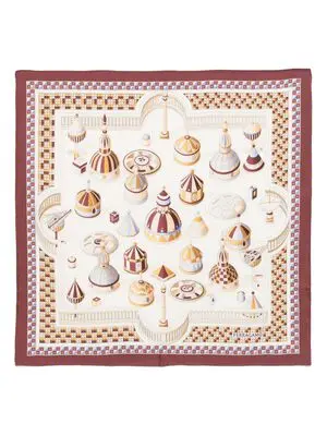 FERRAGAMO Nadir-print Silk Scarf - Neutrals