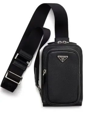 Prada Leather Phone Case - Black