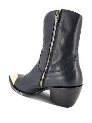 MADISON MAISON Heart Toe Cowboy Boots - Blue