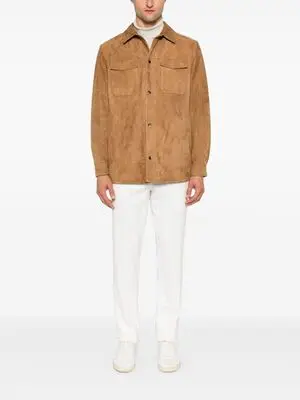 Canali Suede Shirt Jacket