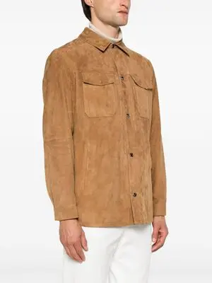 Canali Suede Shirt Jacket