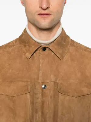 Canali Suede Shirt Jacket