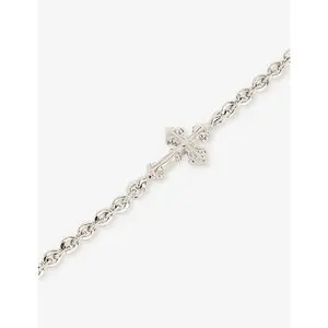 Emanuele Bicocchi Cross Pendant Sterling Bracelet