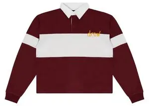 Drew House Sketch Mascot Rugby - Burgundy/off White