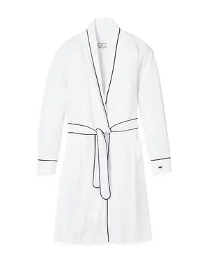 PETITE PLUME Luxe Pima Robe - White