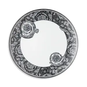 Versace Barocco Haze Dinner Plate - Black