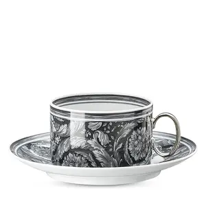 Versace Barocco Haze Teacup And Saucer Set - Black
