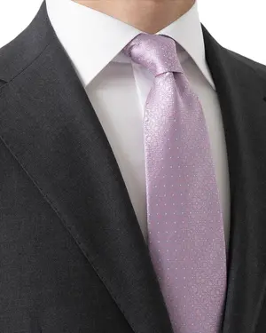 Eton Floral Silk Necktie - Pink