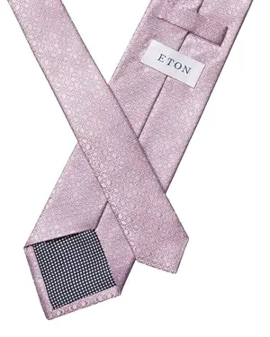 Eton Floral Silk Necktie - Pink