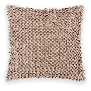 Donna Karan New York Loop Woven Decorative Pillow, 18 X 18 - Taupe