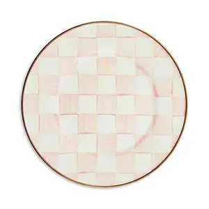 MACKENZIE-CHILDS Rosy Check Salad/dessert Plate - No Color