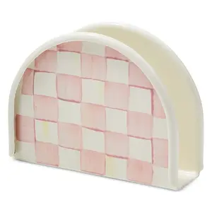 MACKENZIE-CHILDS Rosy Check Napkin Holder - No Color